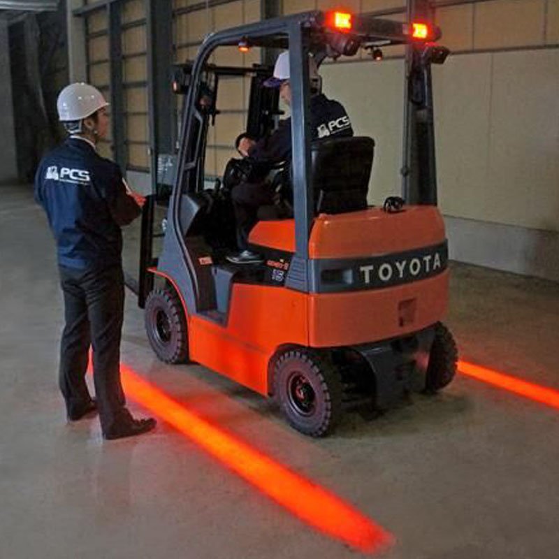 Forklift Safety Lights Forklift Red Zone Light - ledforkliftlight.com