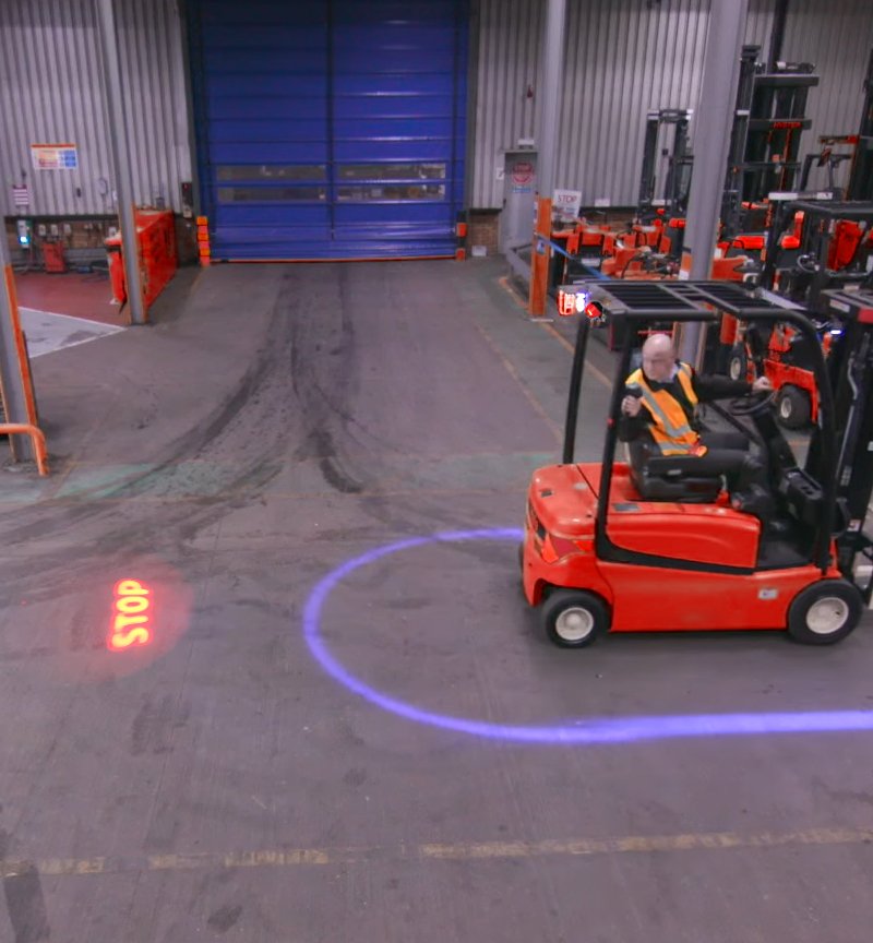 Led Projector Lights Forklift Warning Lights - ledforkliftlight.com